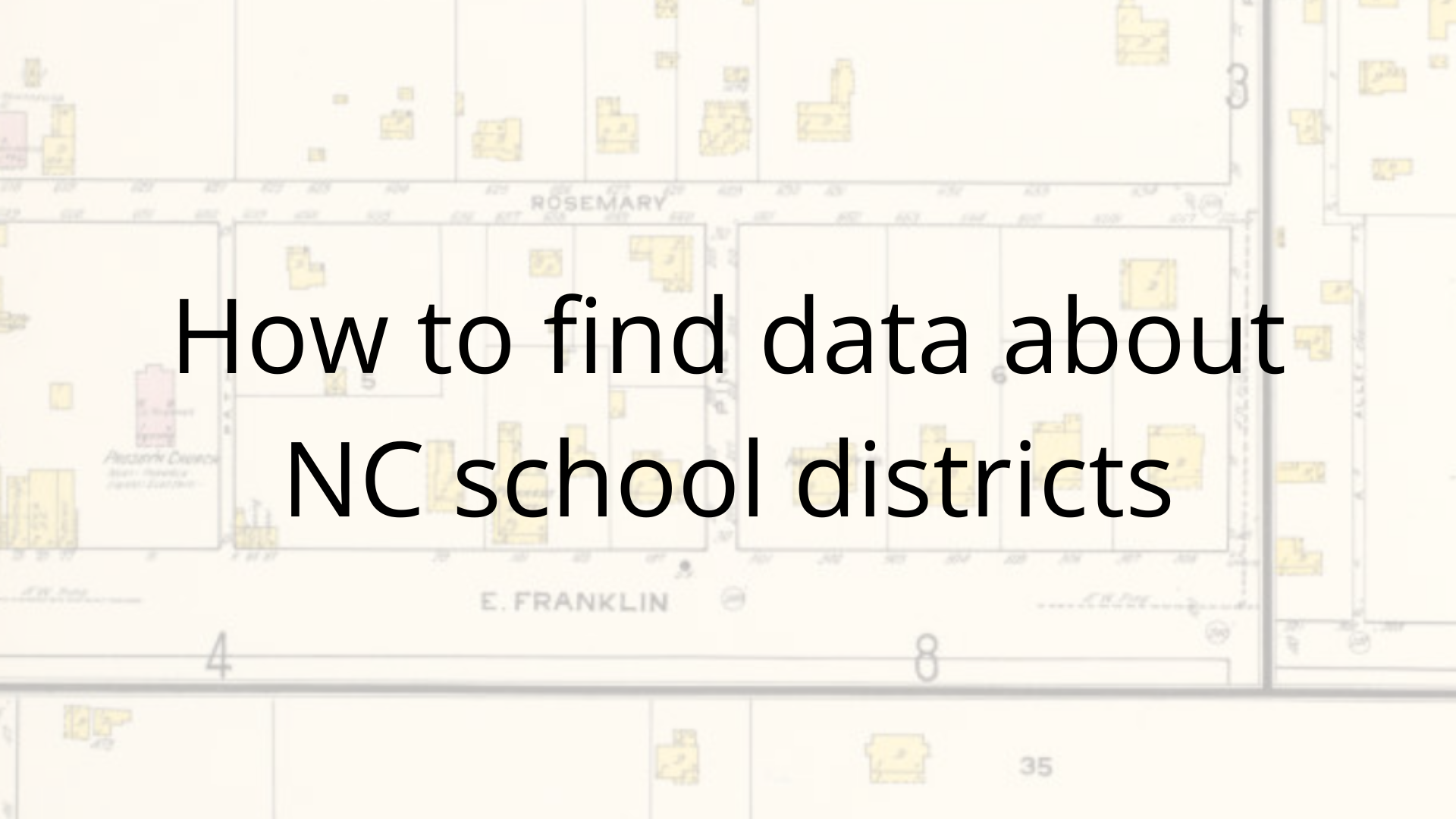Story Recipe: Finding data about NC school districts | Carolina Demography